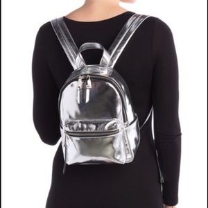 French Connection | Bags | Nwtsilver Small Backpack | Poshmark